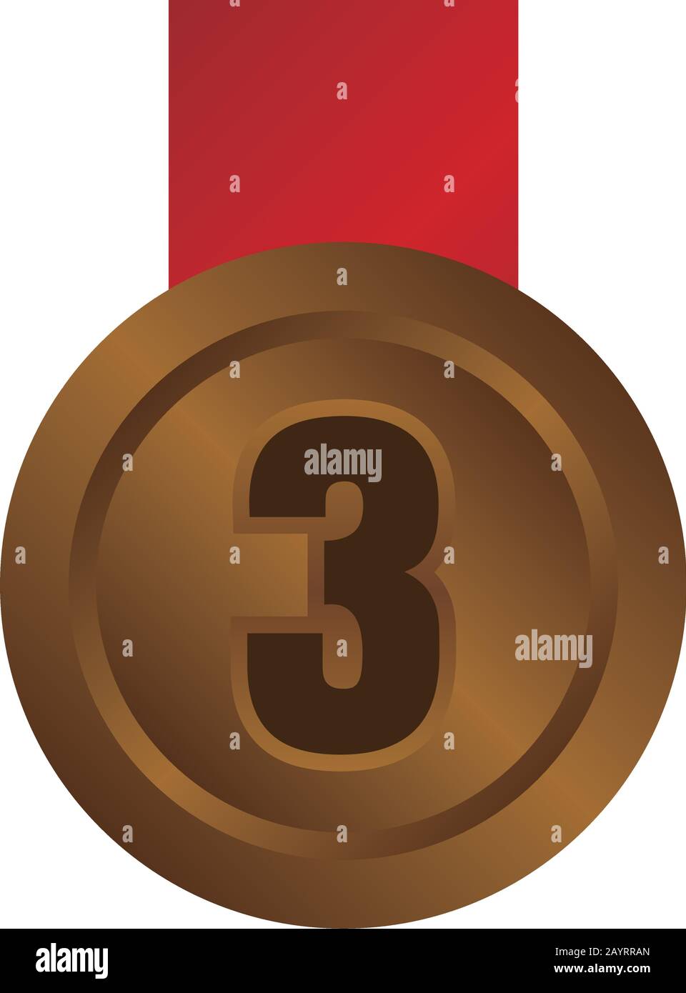 Third place ribbon Stock Vector Images - Alamy