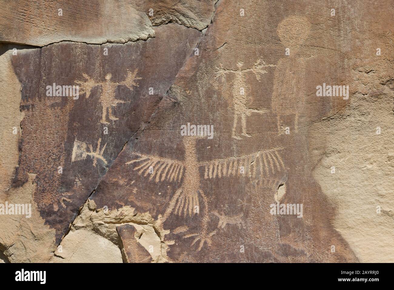Strange shapes and figures that have been carved into the ancient ...