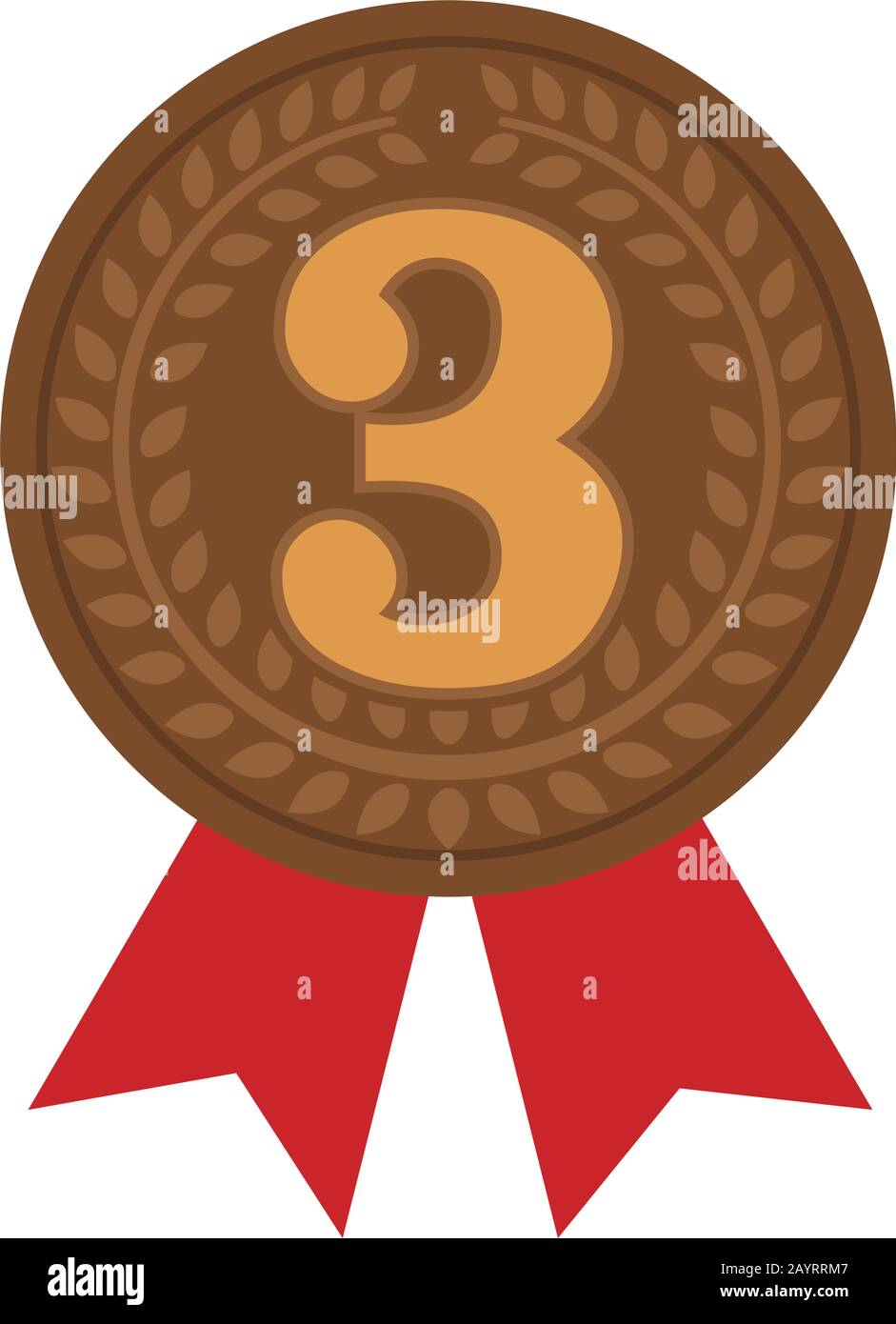Third place ribbon Stock Vector Images - Alamy