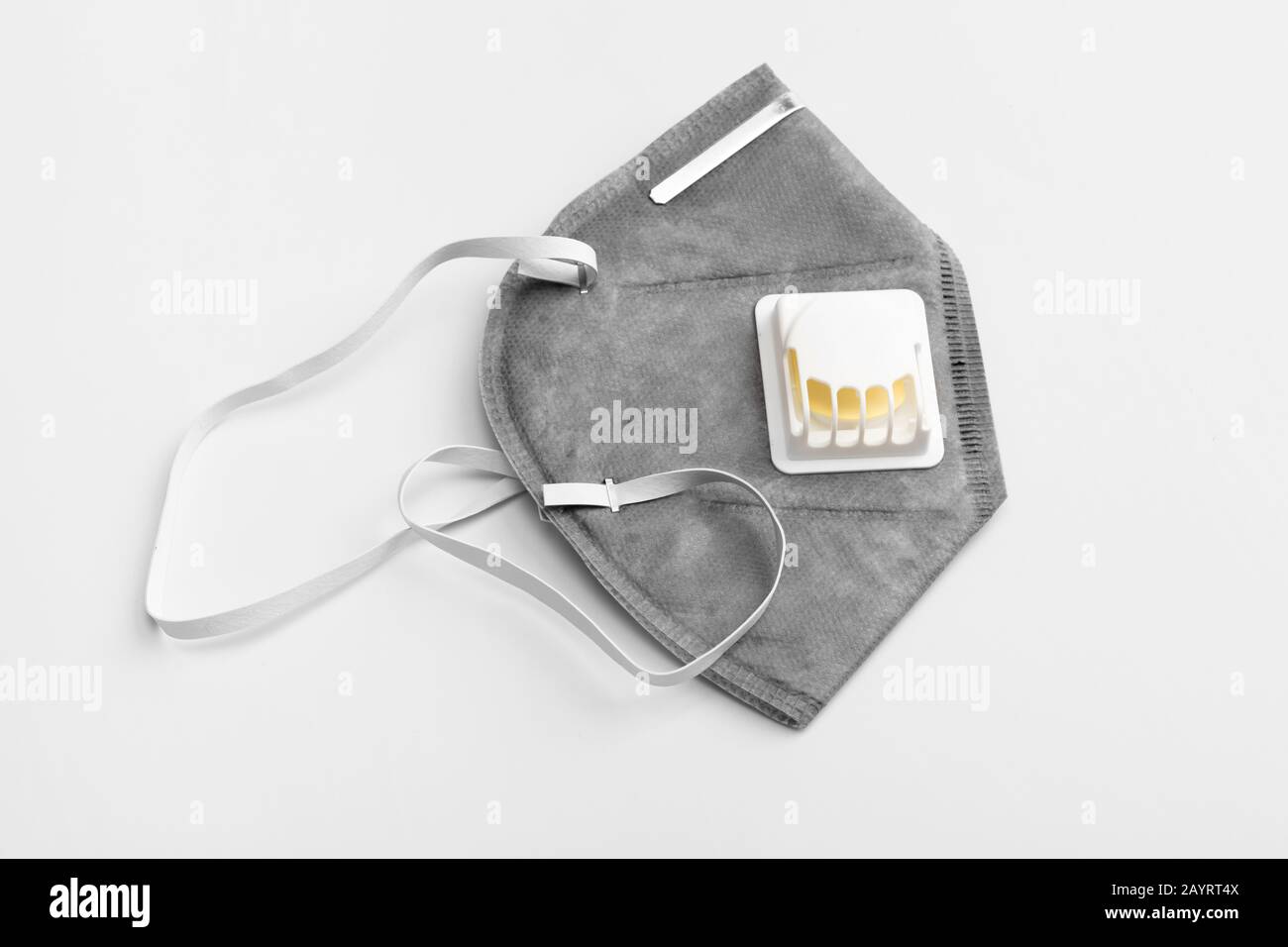 Anti virus mask with breathing valve Stock Photo - Alamy