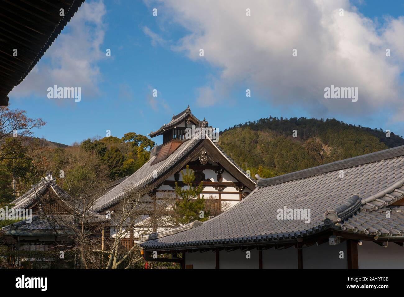 The Tenryu-ji Temple (UNESCO World Heritage Site) in Kyoto, Japan is ...