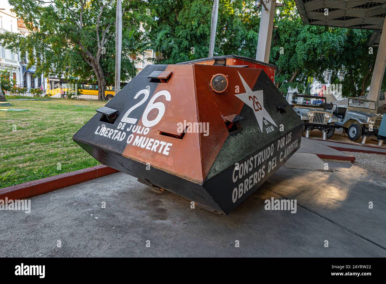 November 27, 2019, Havana, Cuba: car that took part in the events of ...