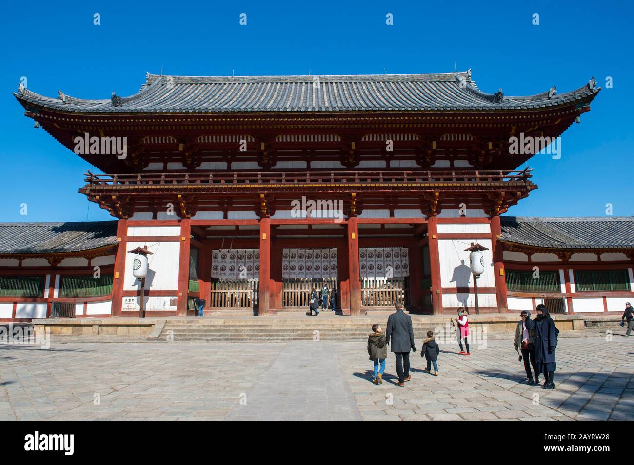 The Todai-ji temple (Eastern Great Temple), which is a Buddhist temple ...
