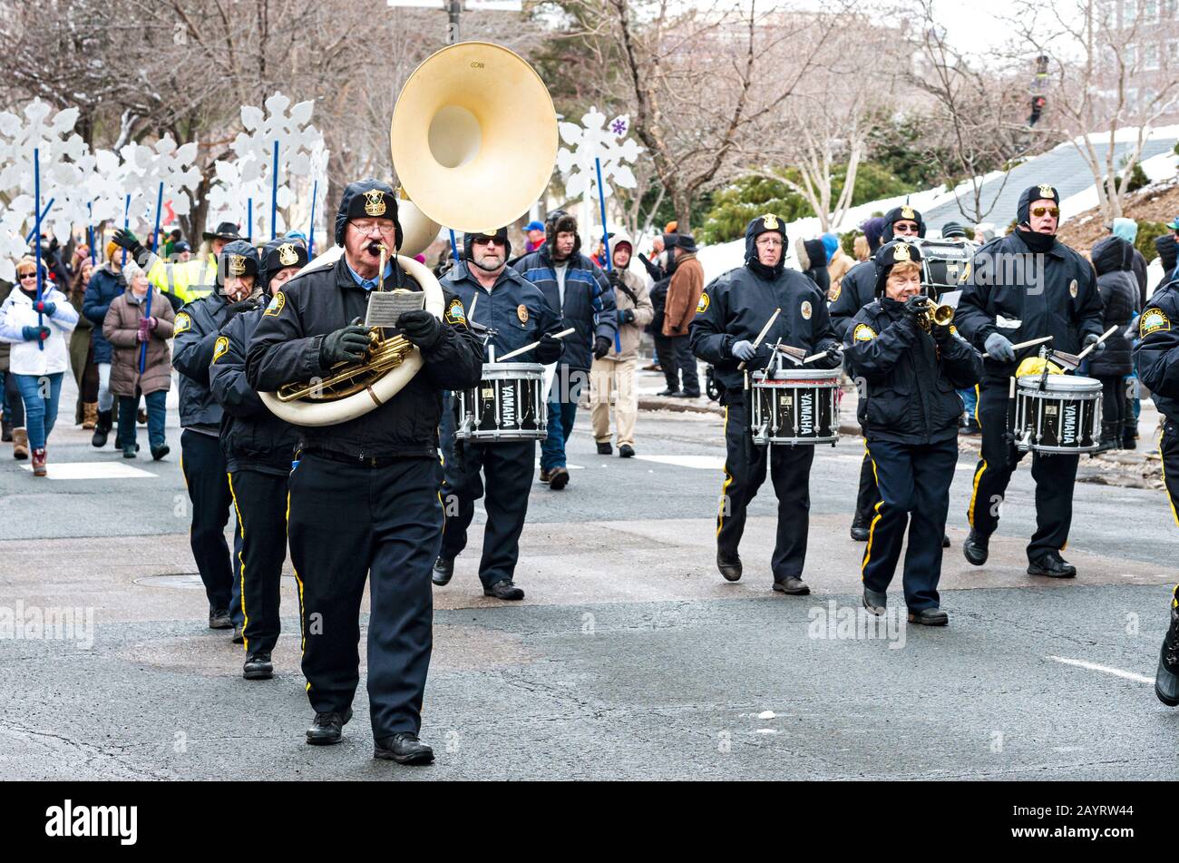 St. Paul, MN/USA - January 25, 2020: Saint Paul Police band plays at ...
