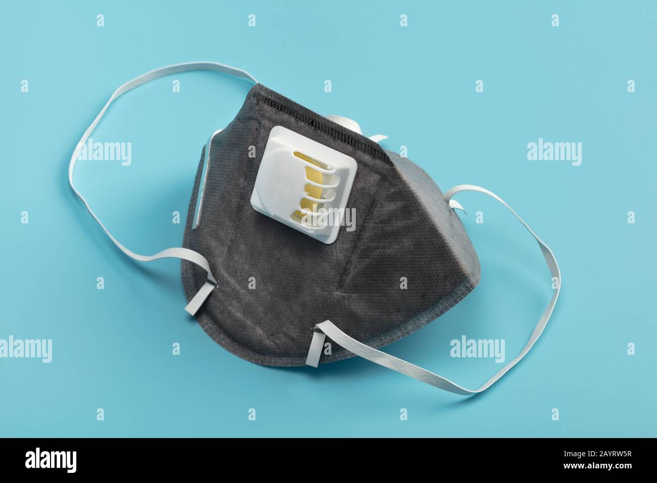 Anti virus mask with breathing valve Stock Photo - Alamy