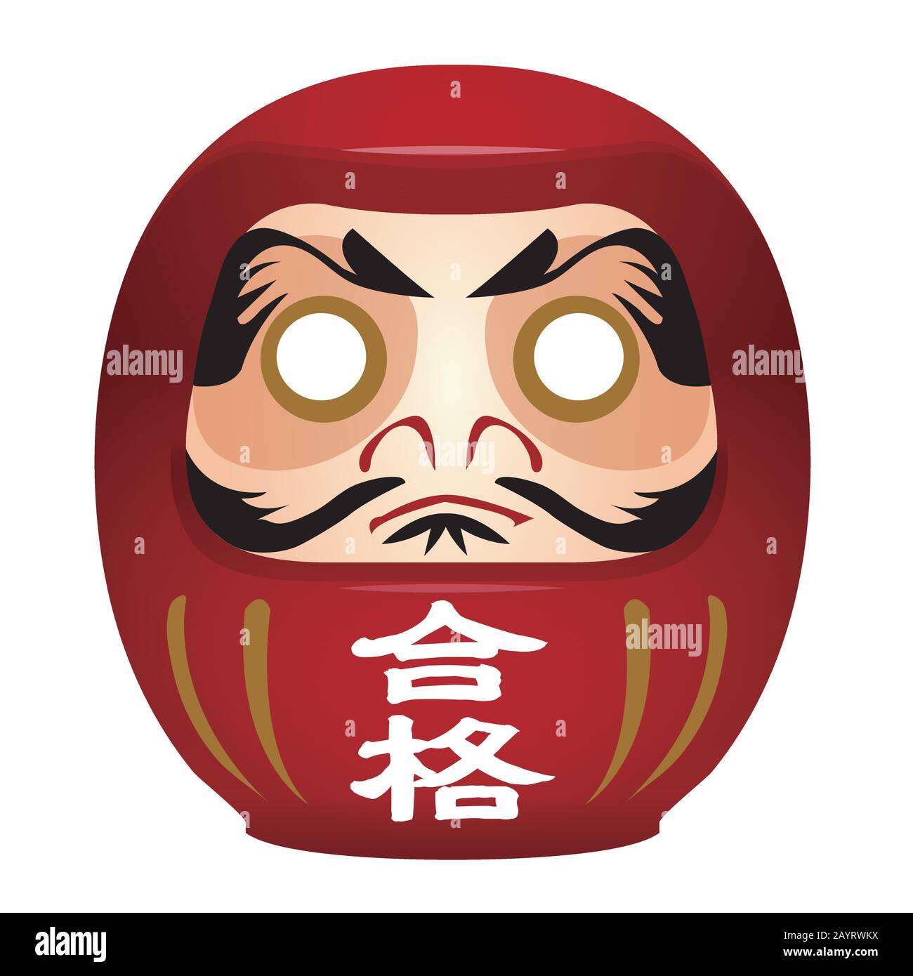 Japanese traditional dharuma doll illustration Stock Vector Image & Art ...