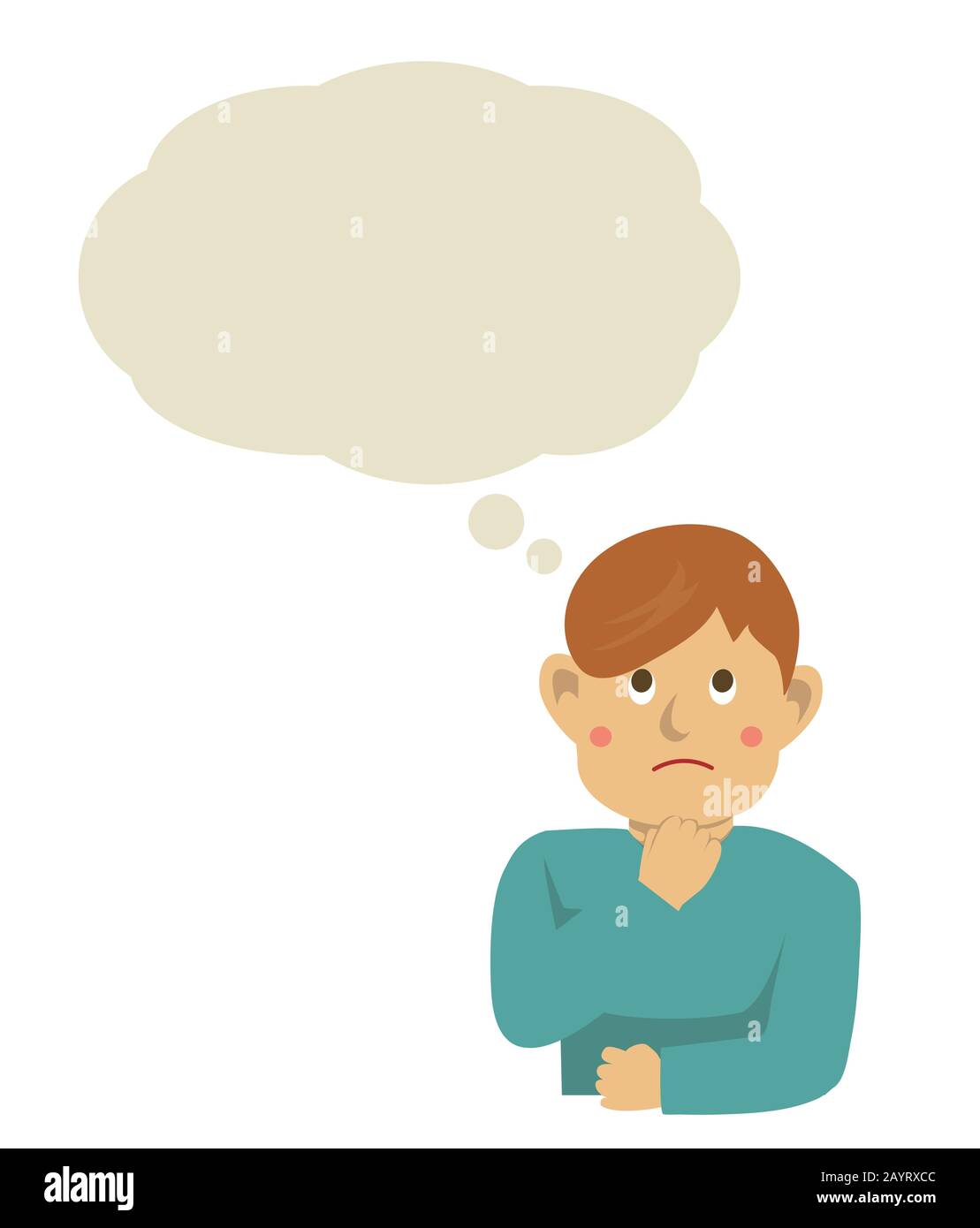 Thinking man vector hi-res stock photography and images - Alamy