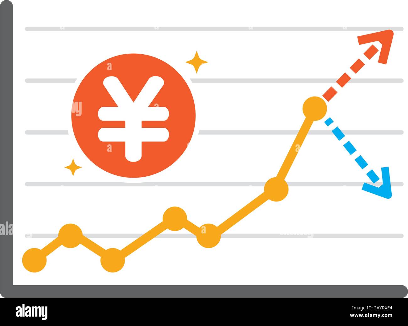 Financial charts report money Stock Vector Images - Alamy