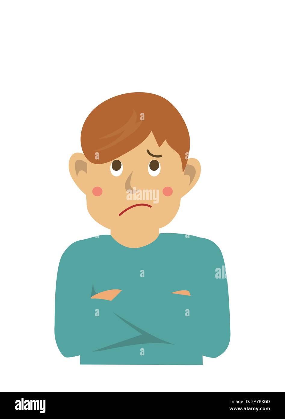 man thinking / vector illustration Stock Vector Image & Art - Alamy