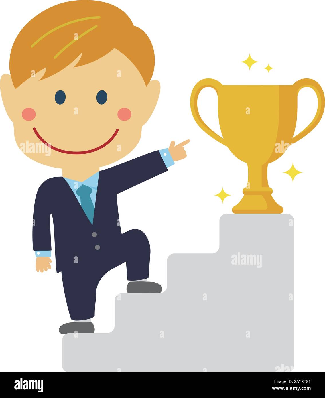 Cartoon trophy hi-res stock photography and images - Alamy