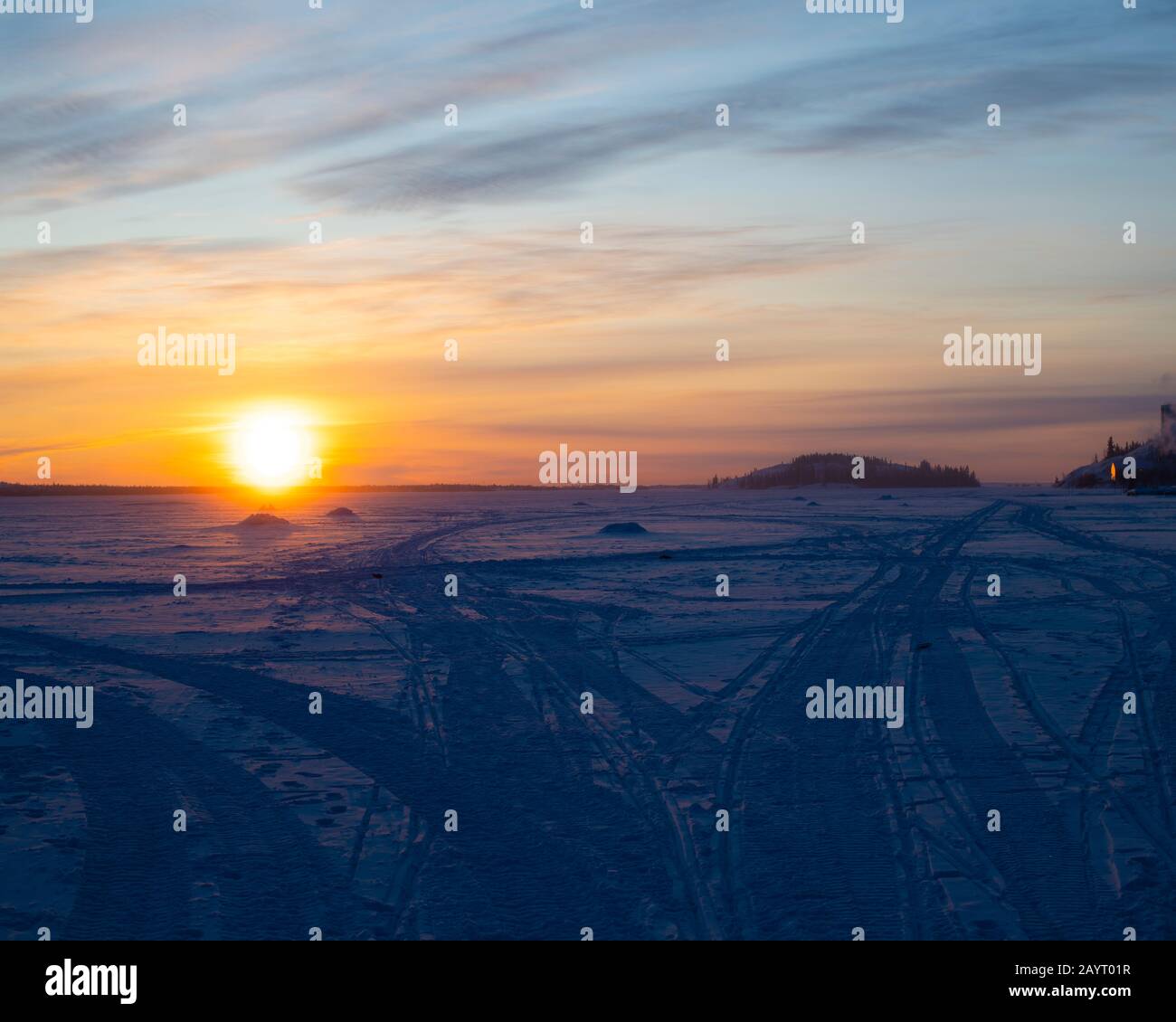 Yellowknife ice road hi-res stock photography and images - Alamy