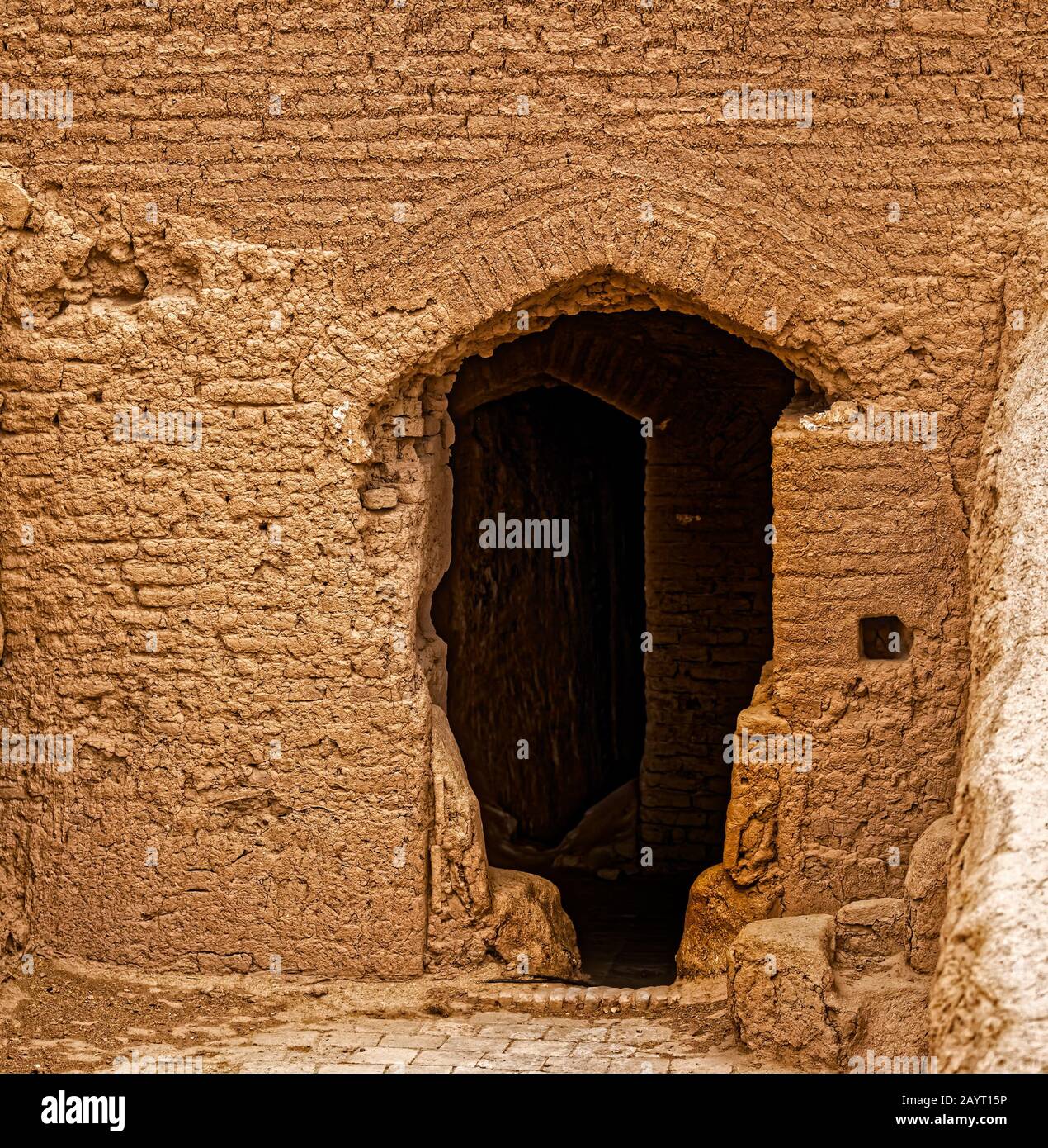 Narin Castle entrance Meybod Stock Photo - Alamy