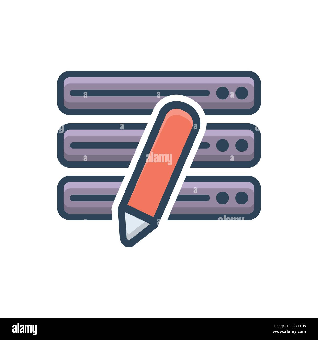 Illustration for Data edit Stock Vector Image & Art - Alamy