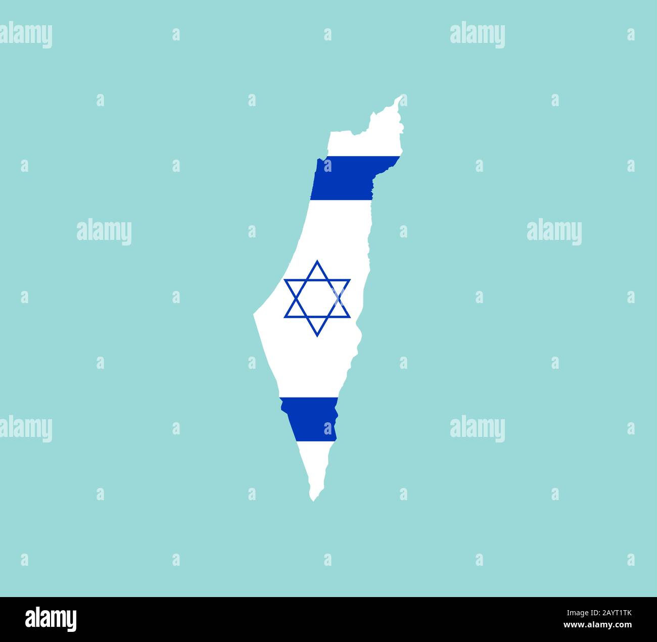 Israel Map Stock Vector Images - Alamy