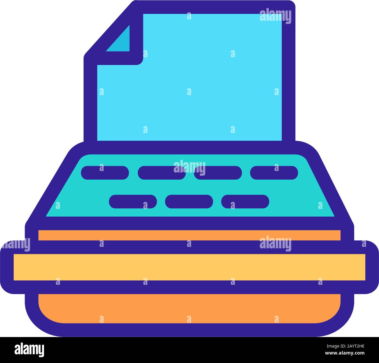 Typewriter keys alphabet Cut Out Stock Images & Pictures - Alamy