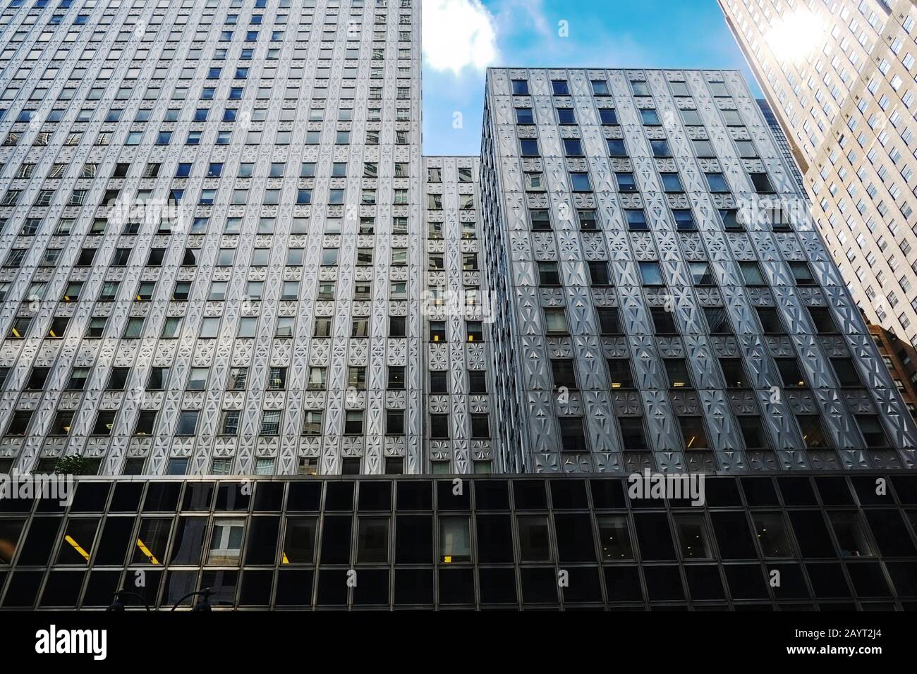 The Socony-Mobil Building is a skyscraper completely clad with ...