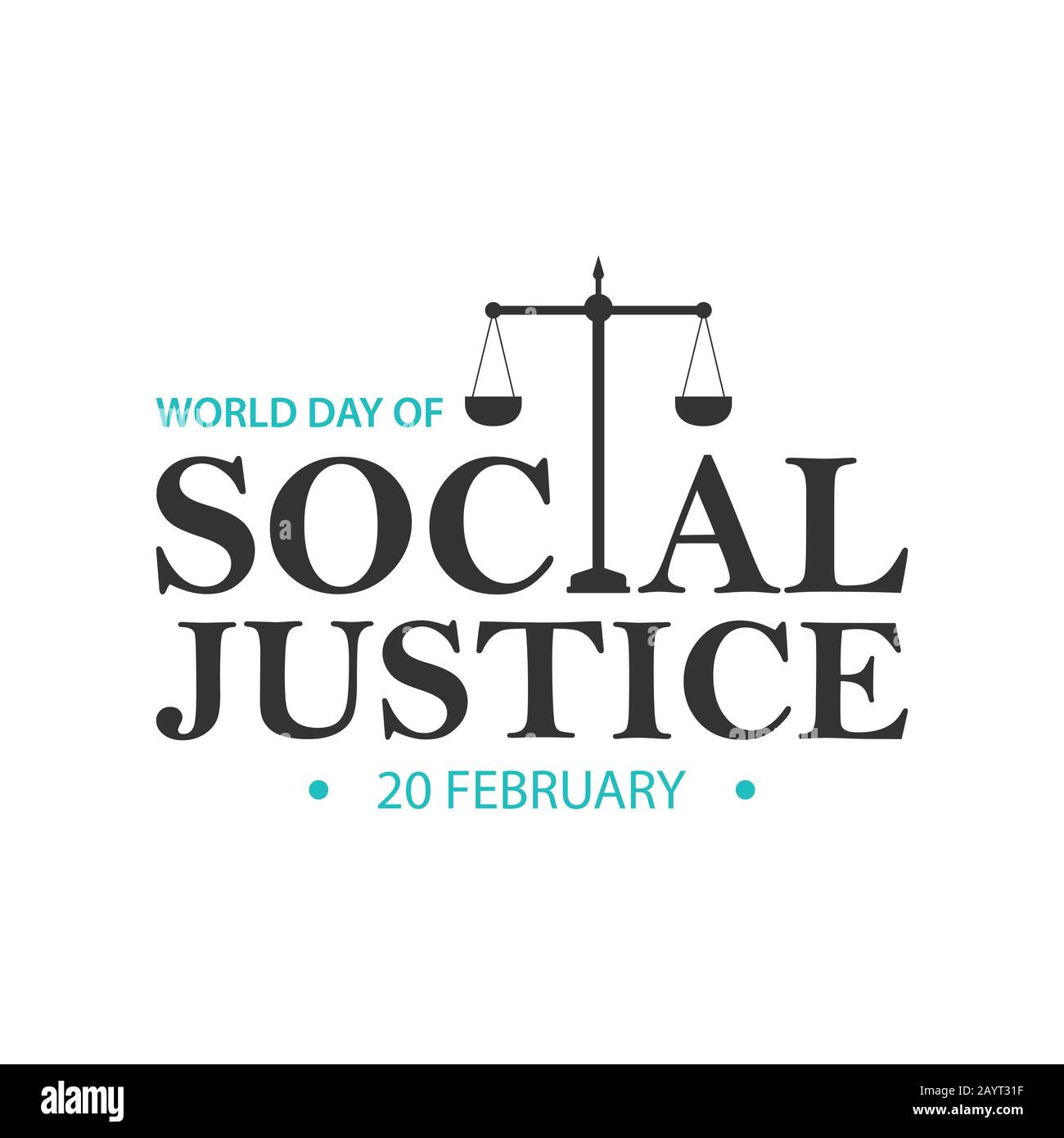 20 february world day of social justice vector image. World day of ...