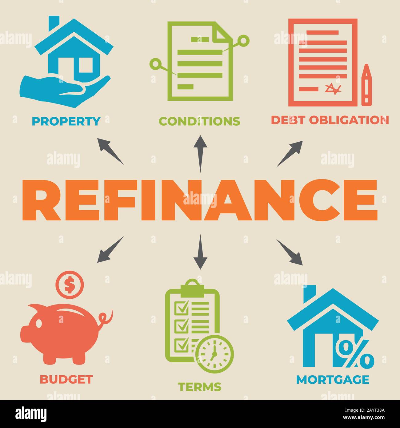 Linear infographic circular hi-res stock photography and images - Alamy