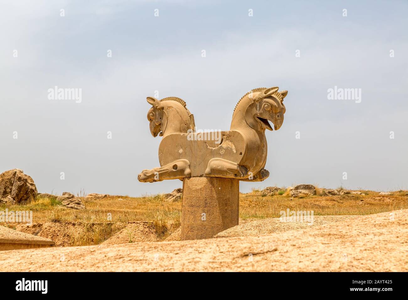 Homa Bird in Persepolis Stock Photo - Alamy