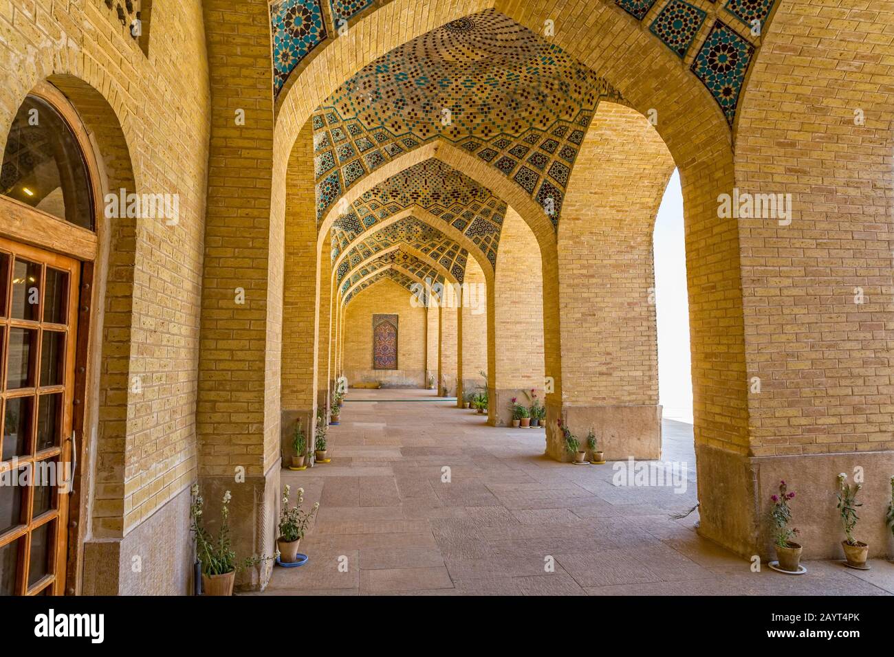 Nasir al-Mulk Mosque arcade Stock Photo - Alamy
