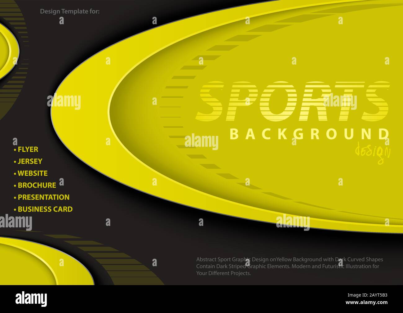 Yellow-Black Background in Sport Design Style Stock Vector Image & Art ...