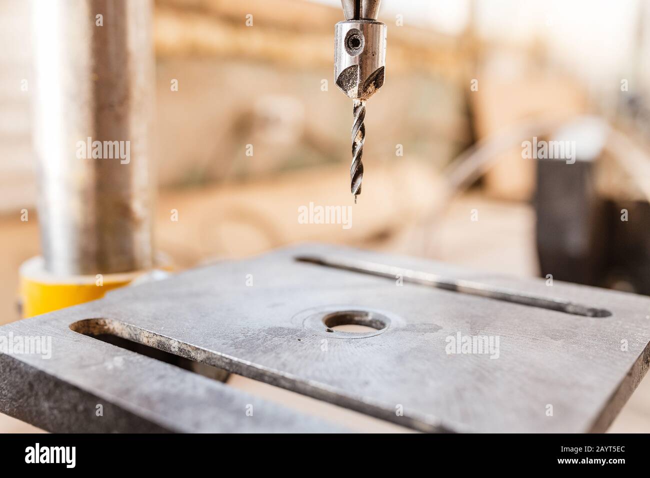 automated drilling machine close-up Stock Photo - Alamy