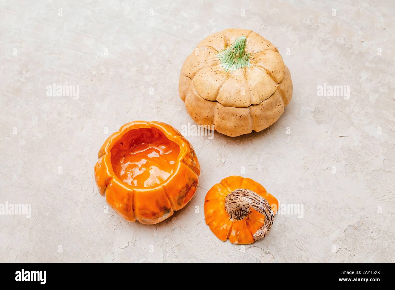 Decorative ceramic handmade pottery objects Stock Photo - Alamy