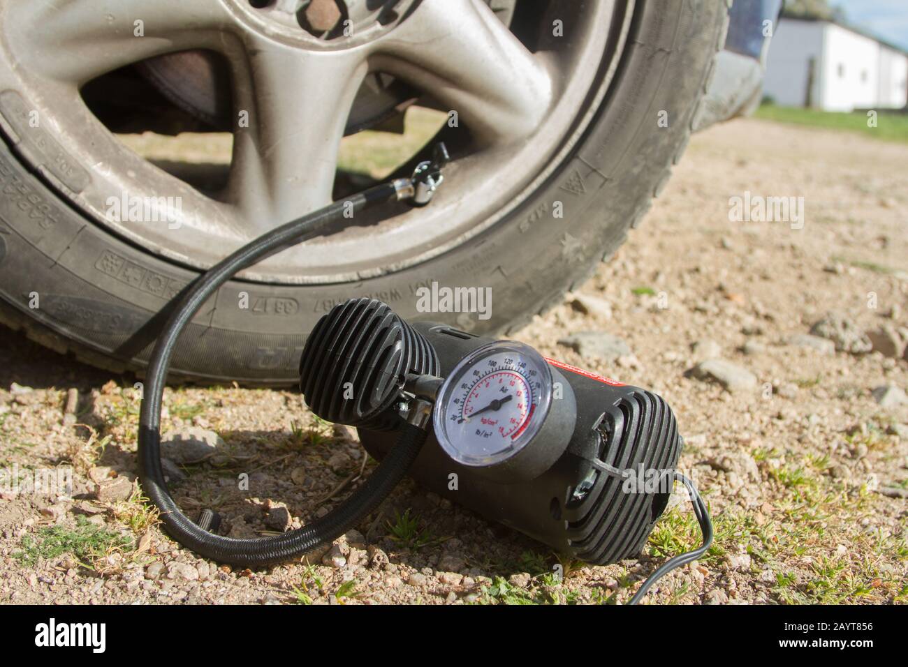 Car tyre inflation gauge hi-res stock photography and images - Alamy