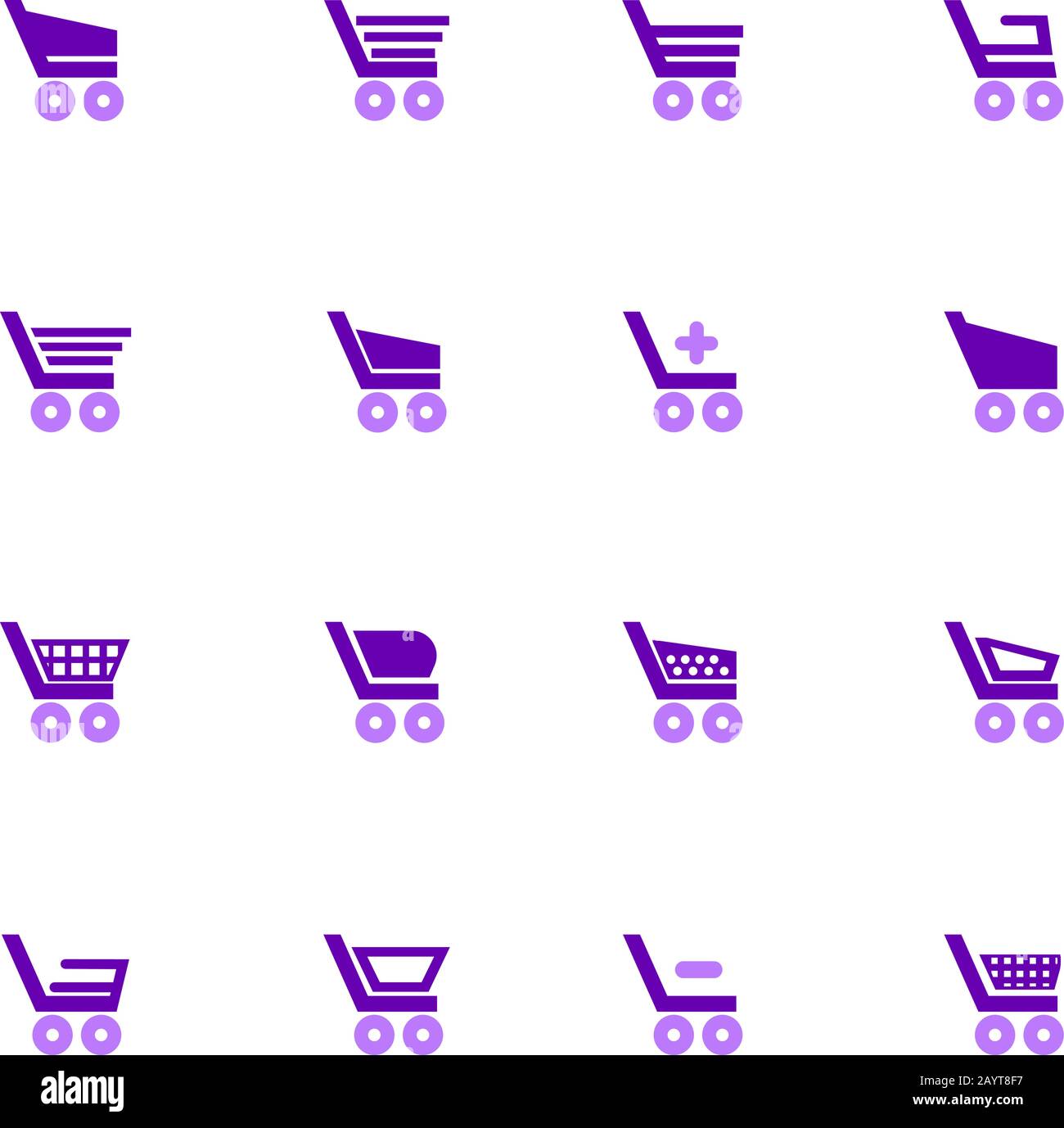 Purple basket icon Cut Out Stock Images & Pictures - Alamy