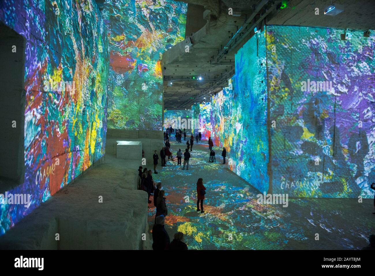 The Carrieres de Lumieres (Quarries of Lights) is a multimedia show ...
