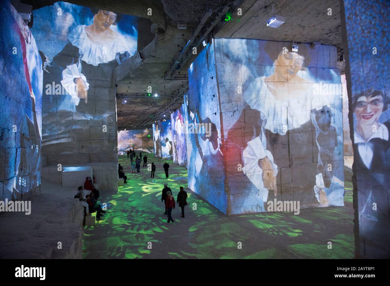 The Carrieres de Lumieres (Quarries of Lights) is a multimedia show ...