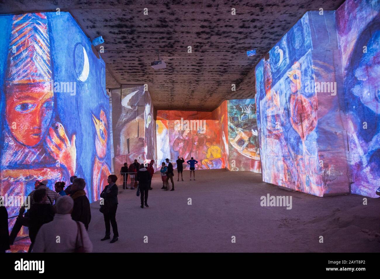 The Carrieres de Lumieres (Quarries of Lights) is a multimedia show ...