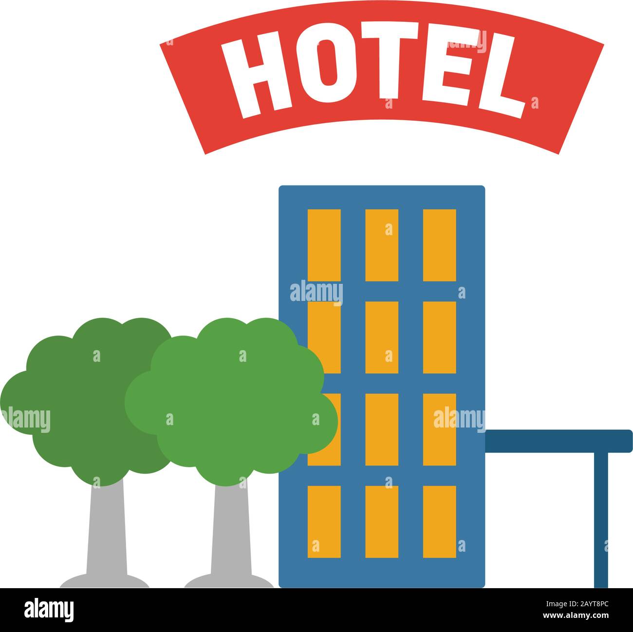 Hotel icon. Simple element from tourism icons collection. Creative ...
