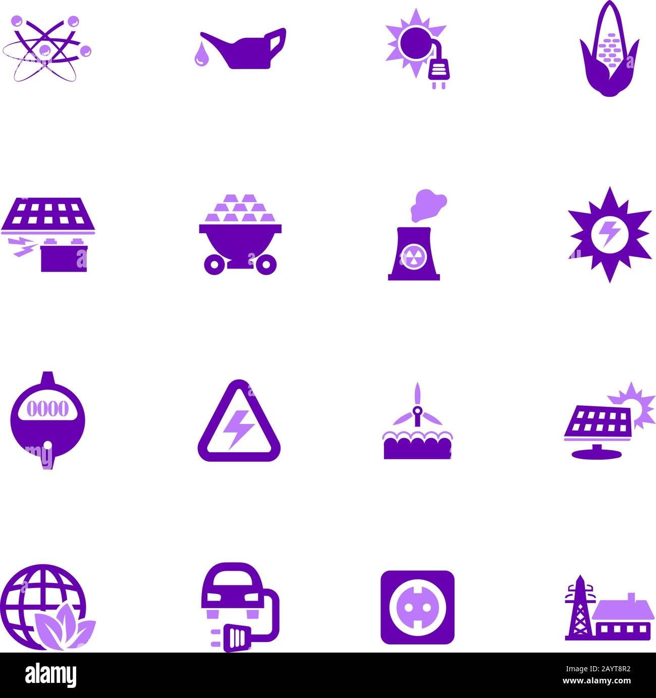 BIO Fuel industry icons set Stock Vector Image & Art - Alamy