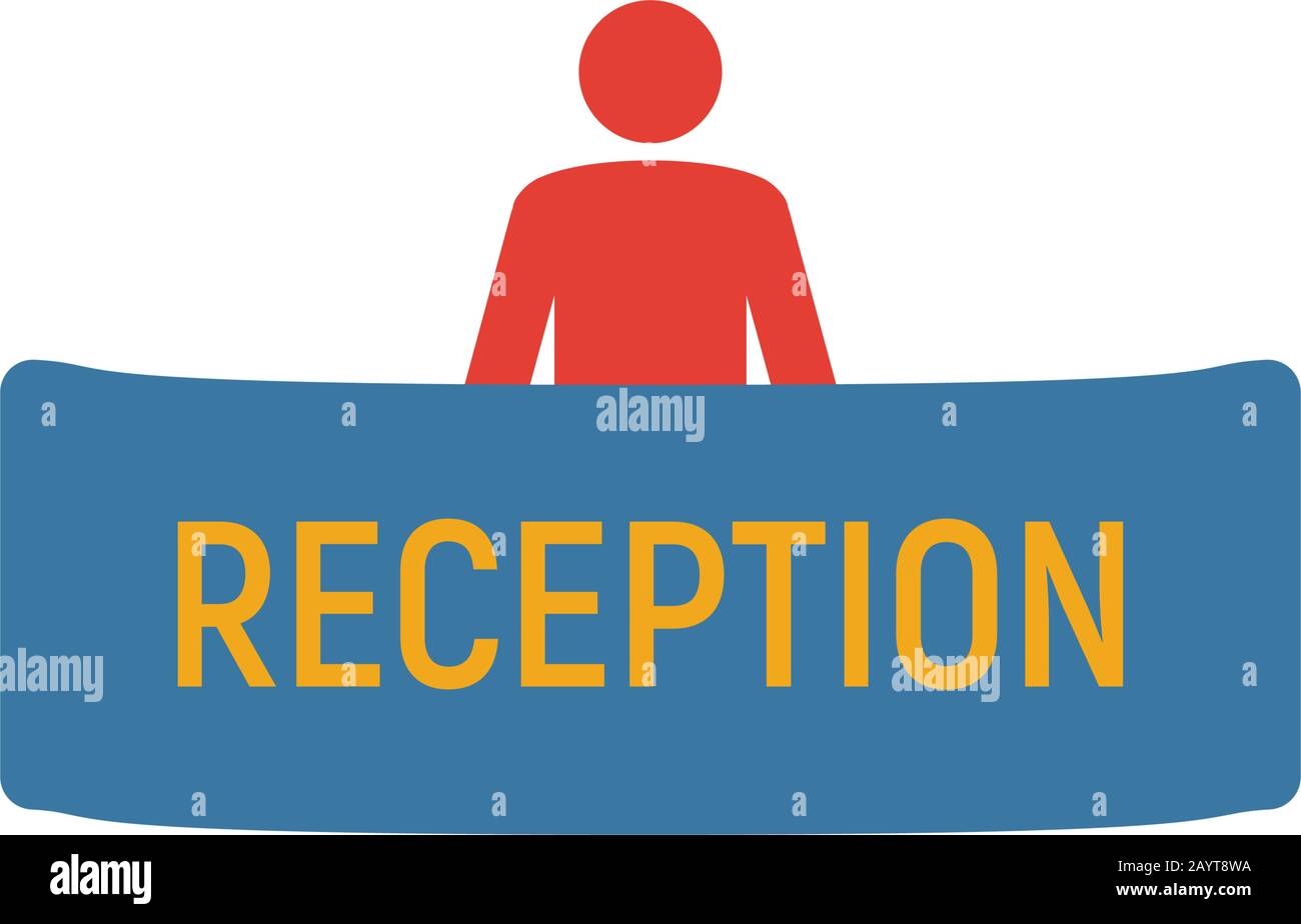 Reception icon. Simple element from tourism icons collection. Creative ...