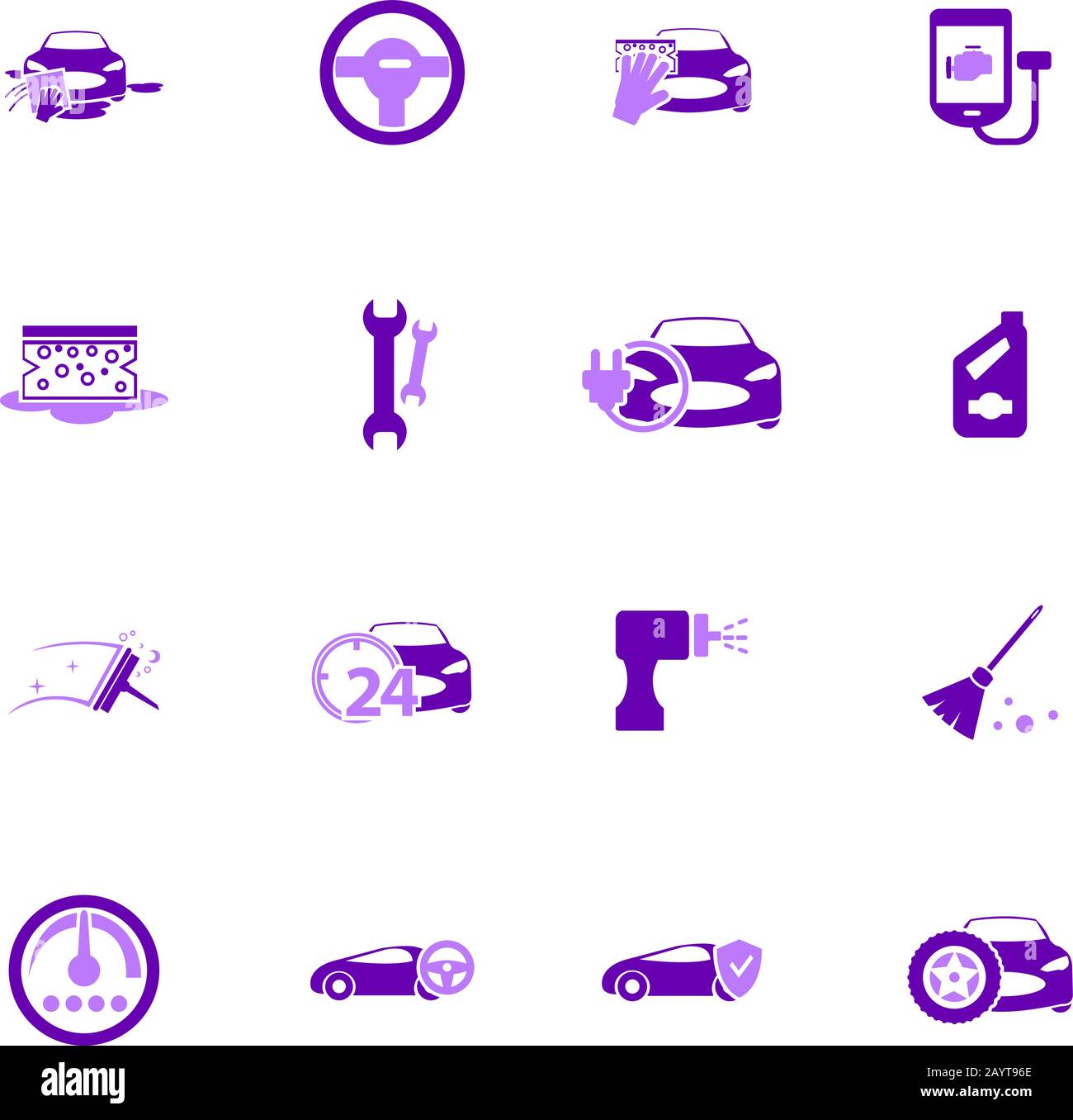 Car shop icons set Stock Vector Image & Art - Alamy