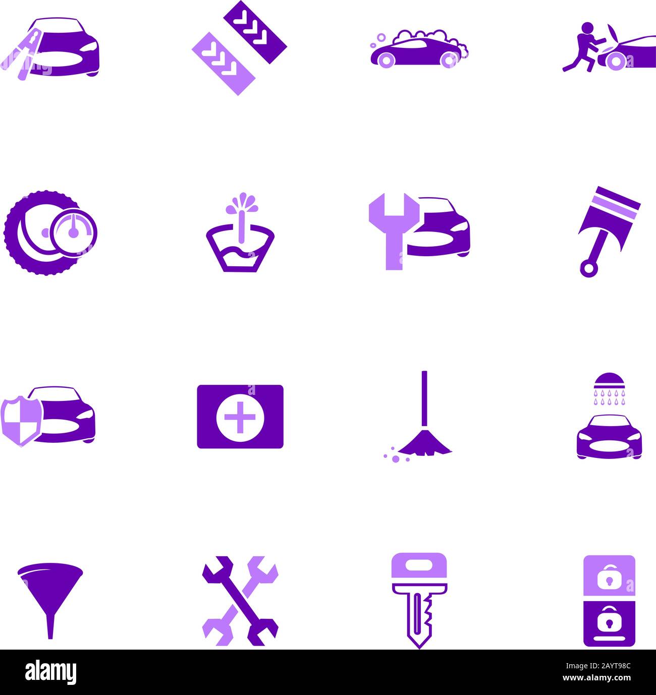 Car shop icons set Stock Vector Image & Art - Alamy