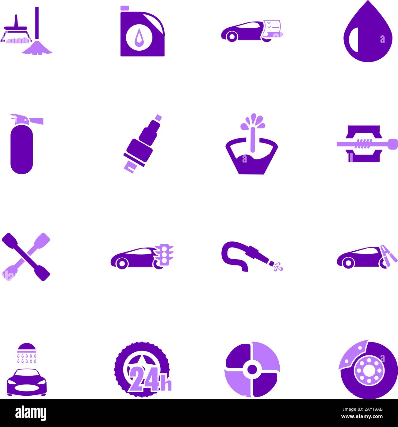 Car shop icons set Stock Vector Image & Art - Alamy