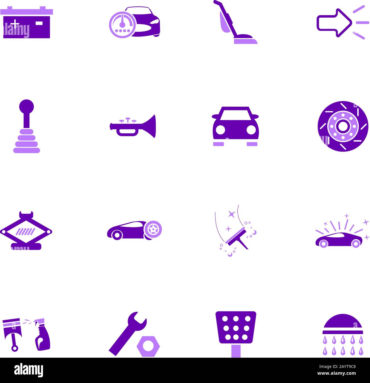 Car shop icons set Stock Vector Image & Art - Alamy