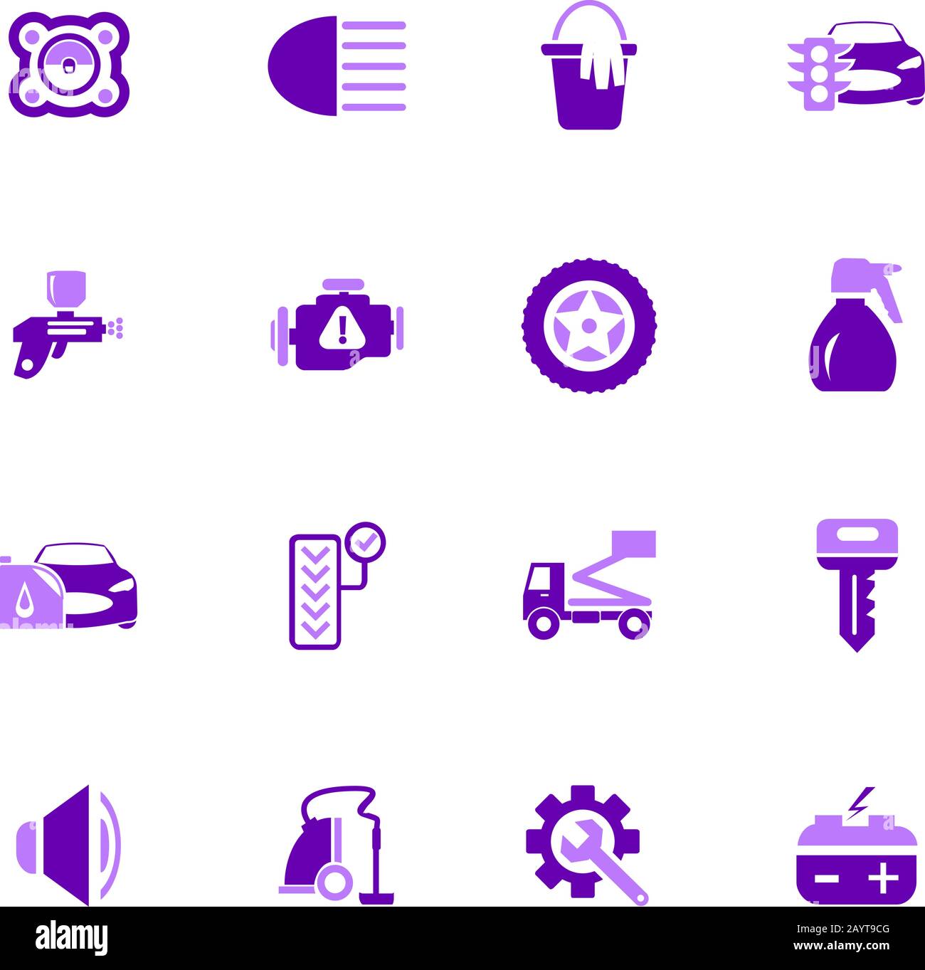 Purple car Stock Vector Images - Alamy