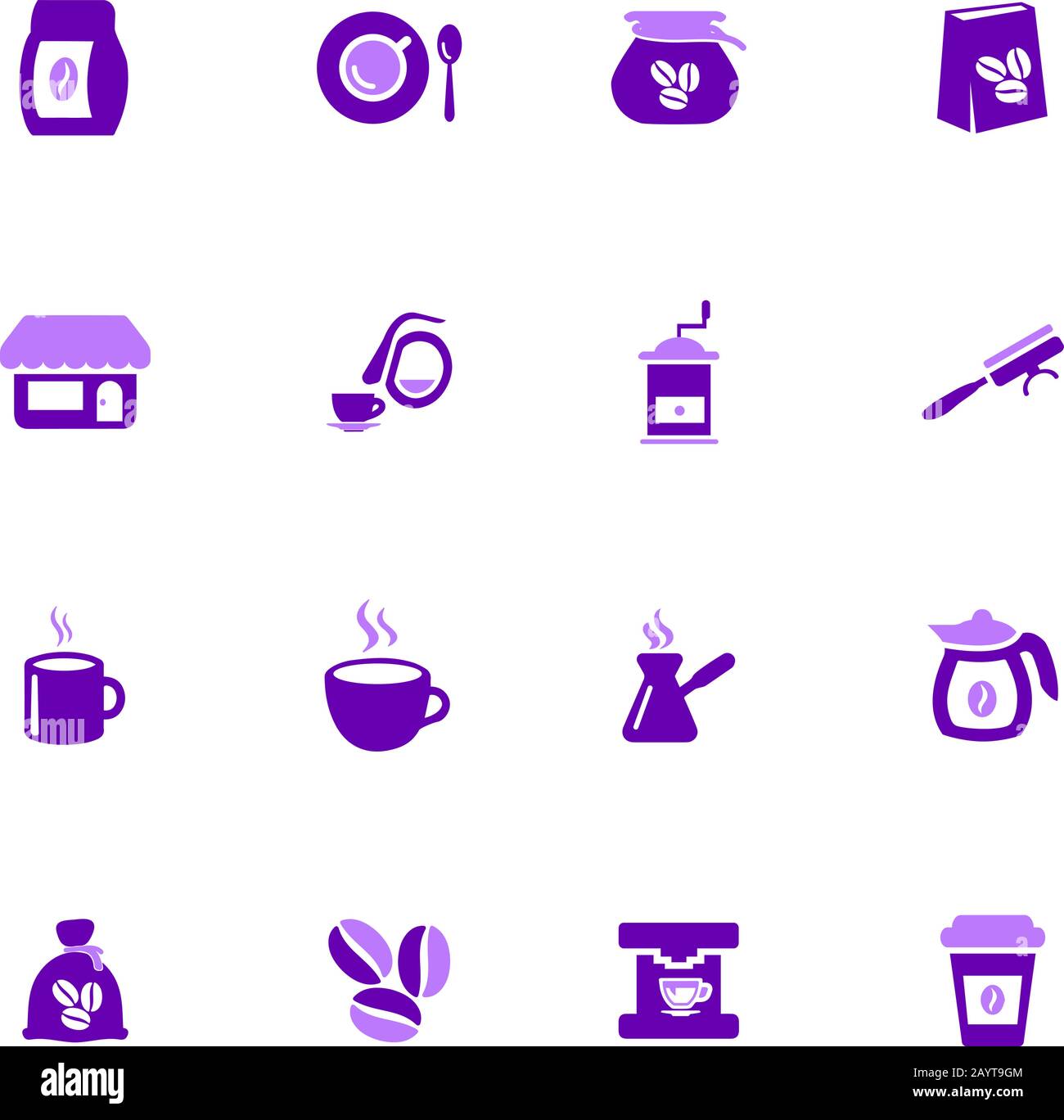 Coffee icons set Stock Vector Image & Art - Alamy