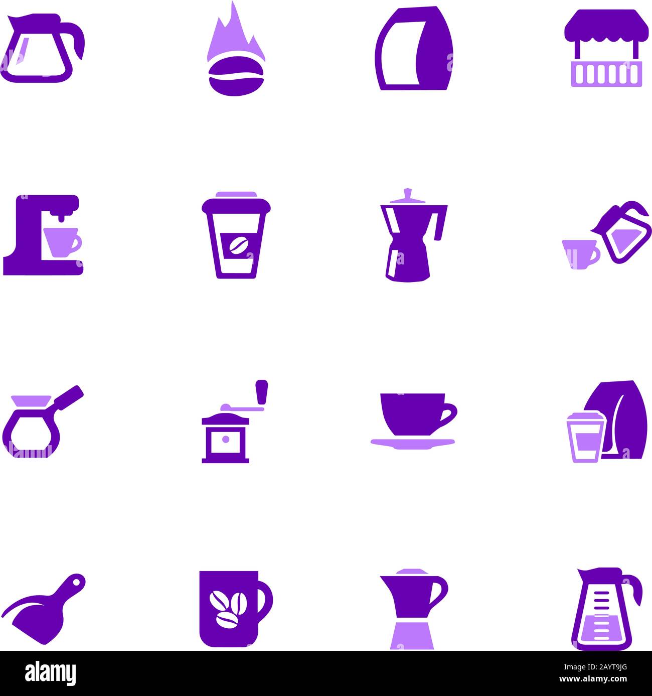 Coffee icons set Stock Vector Image & Art - Alamy