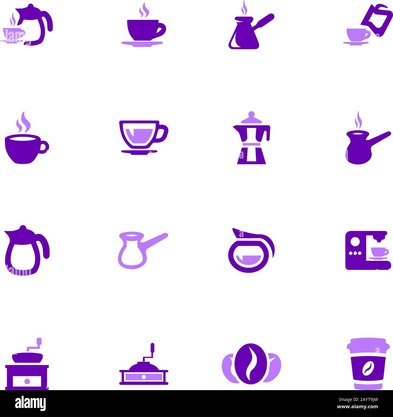 Coffee icons set Stock Vector Image & Art - Alamy