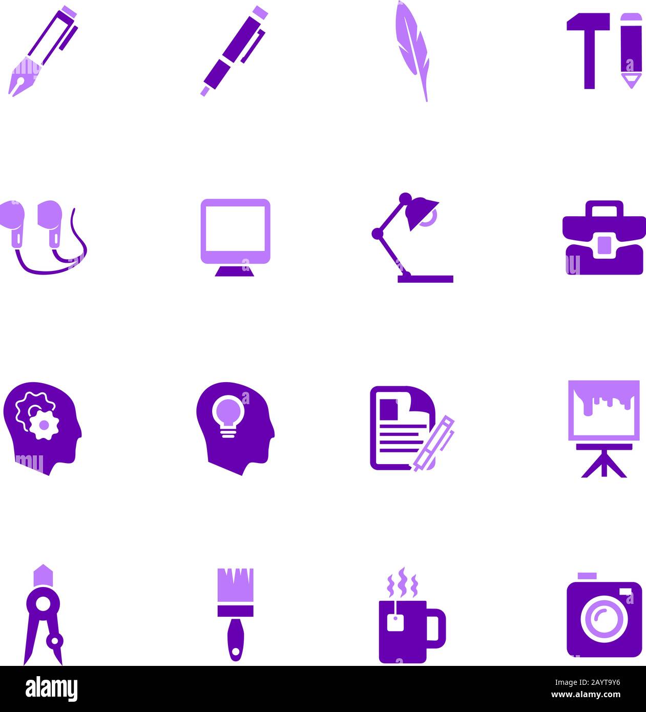 Creative process icons set Stock Vector Image & Art - Alamy