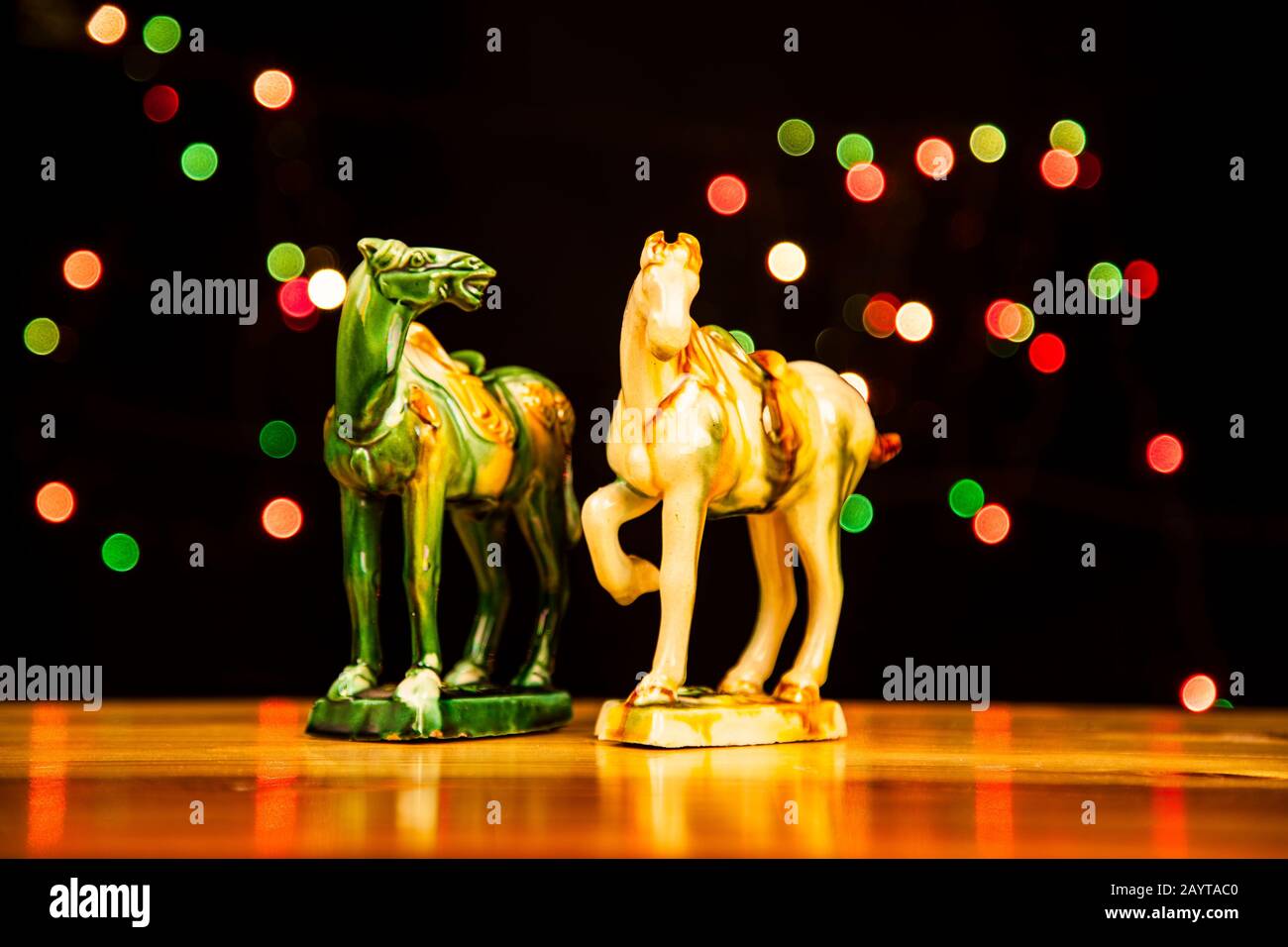 tri-coloured glazed pottery of the Tang Dynasty Stock Photo - Alamy