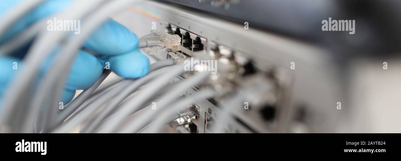 Wi-fi communication master Stock Photo - Alamy