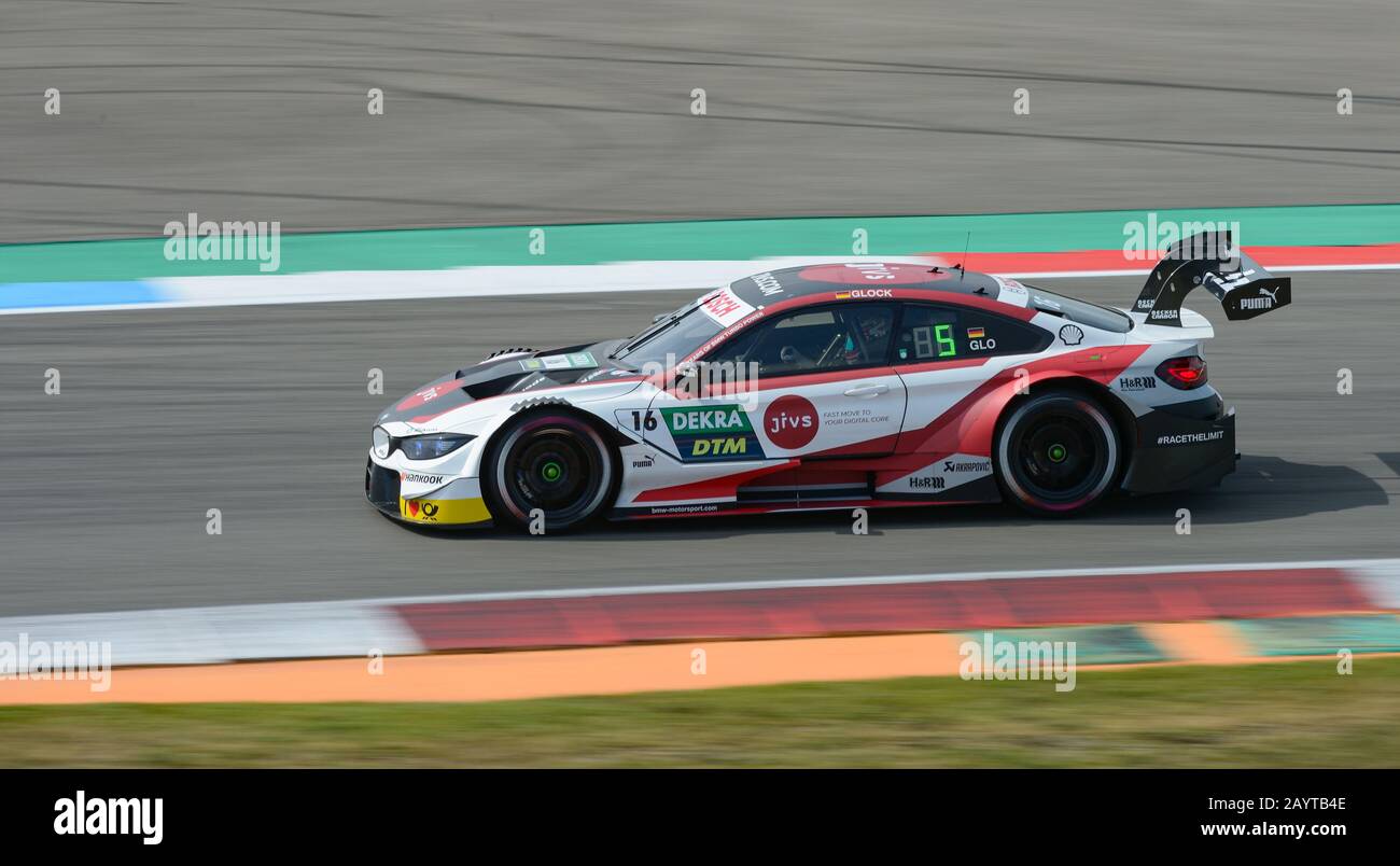 German racing driver Timo Glock in his BMW M4 Turbo DTM car during a ...
