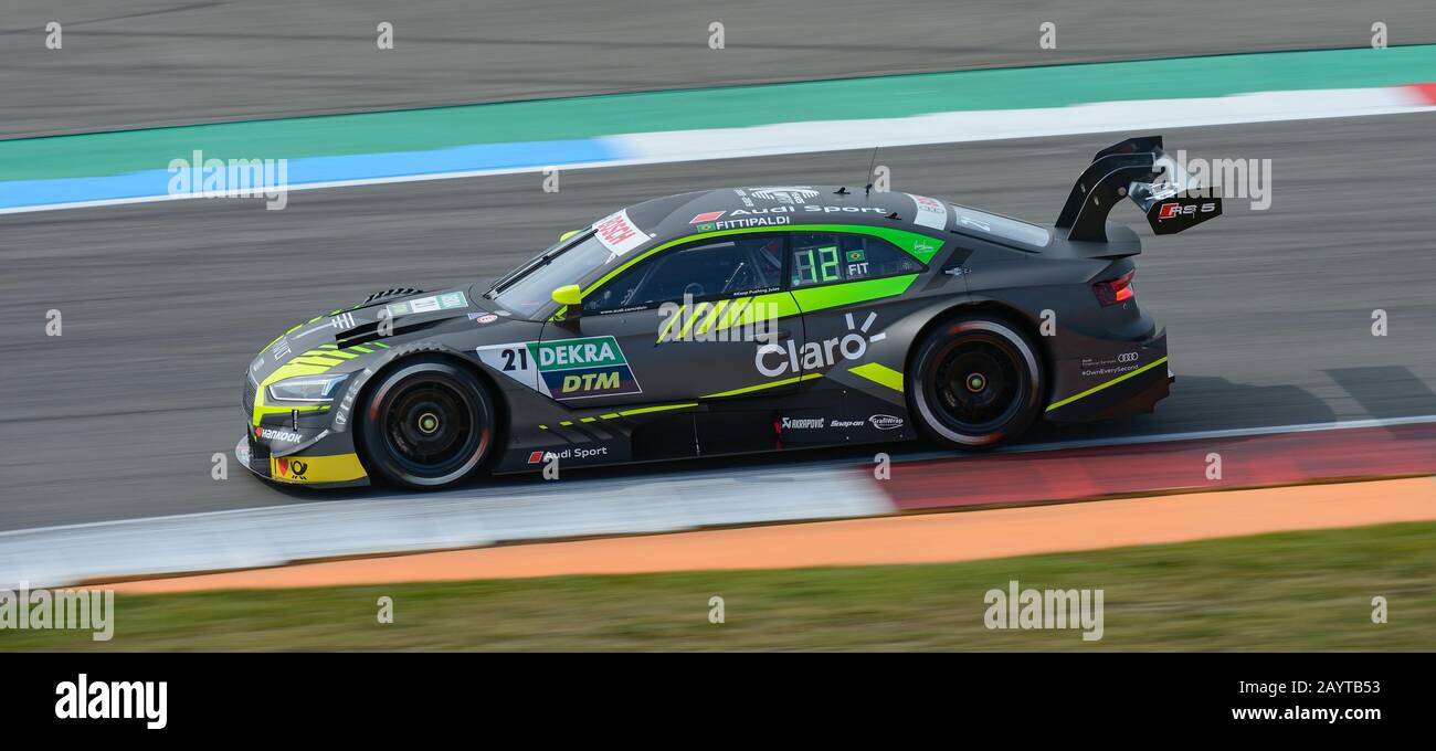 Brazilian racing driver Pietro Fittipaldi in his Audi RS5 Turbo DTM car ...