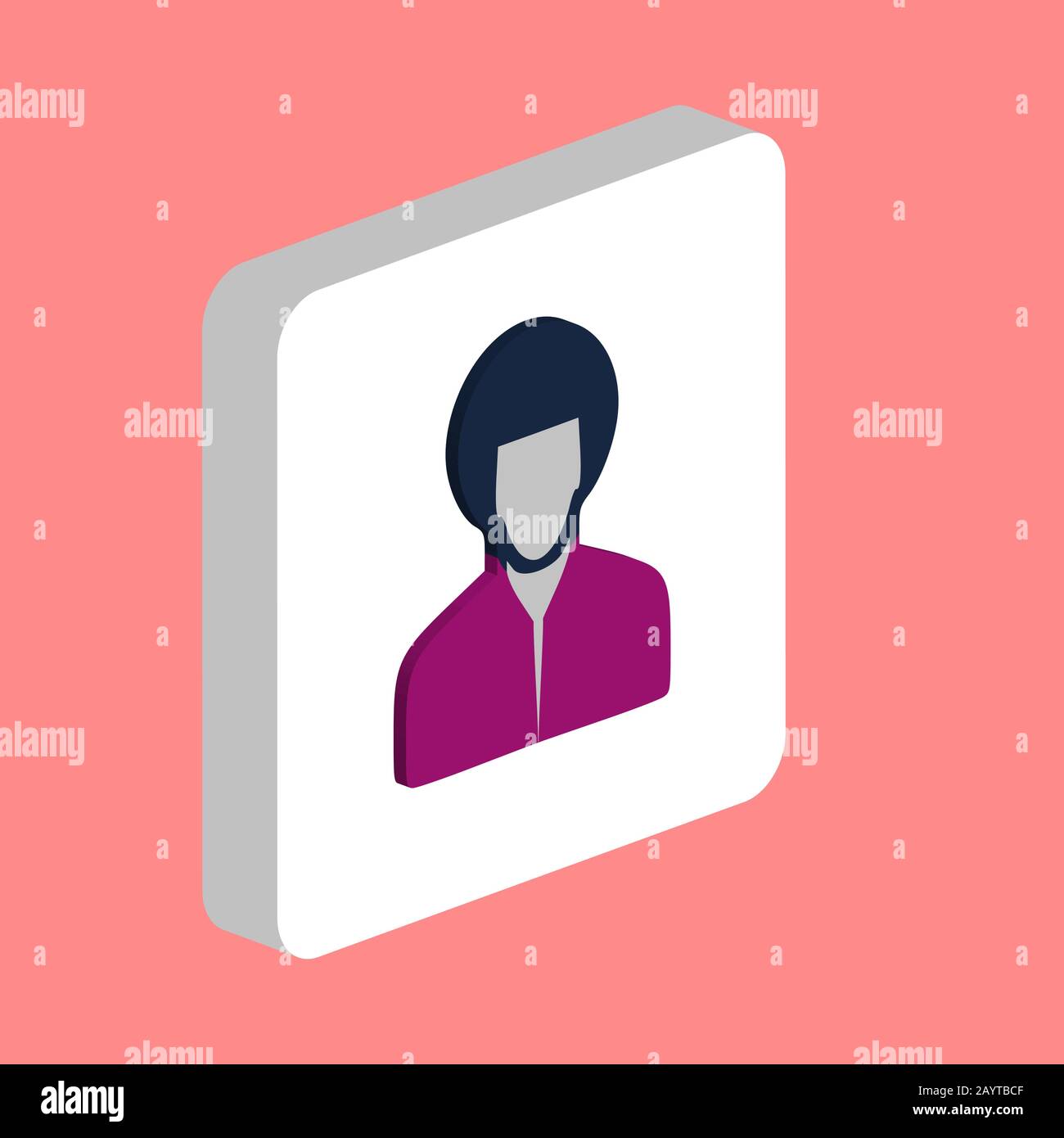 Hippie Man Simple vector icon. Illustration symbol design template for ...