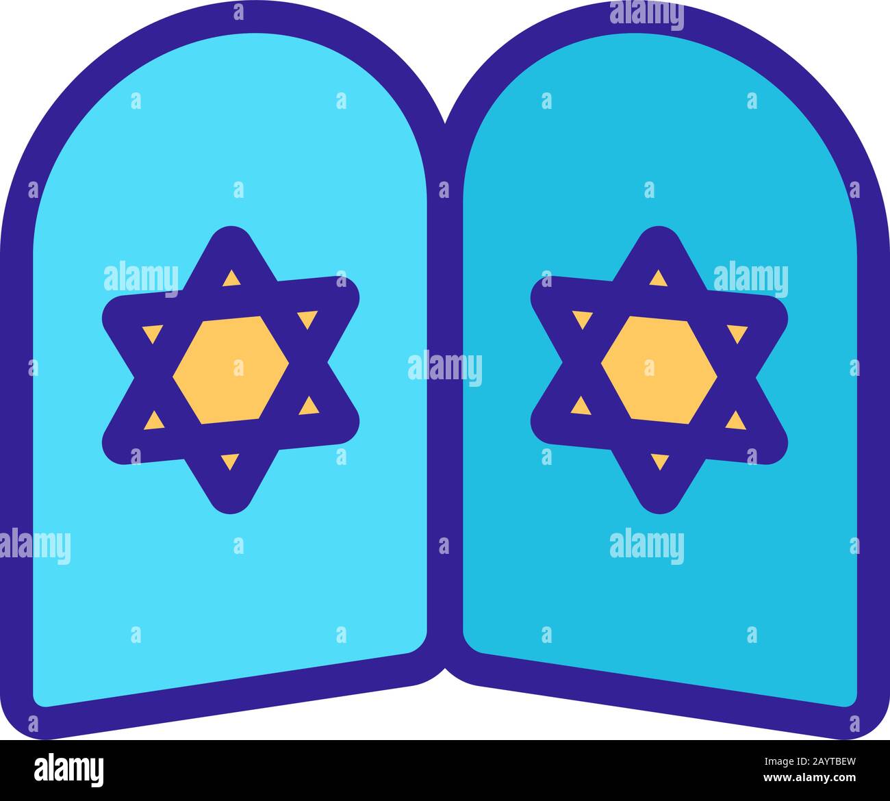 Israel icon vector. Isolated contour symbol illustration Stock Vector ...